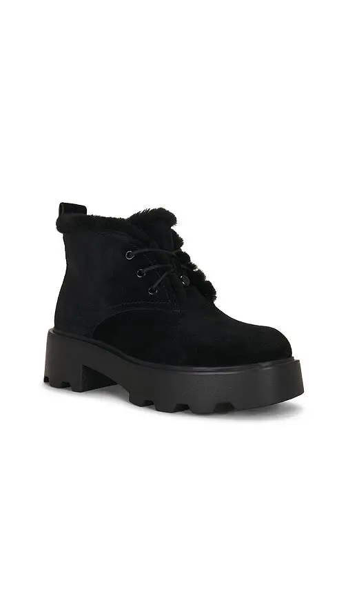 Tory Burch Desert Shearling Boot In Black