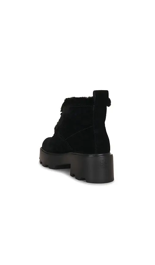Tory Burch Desert Shearling Boot In Black