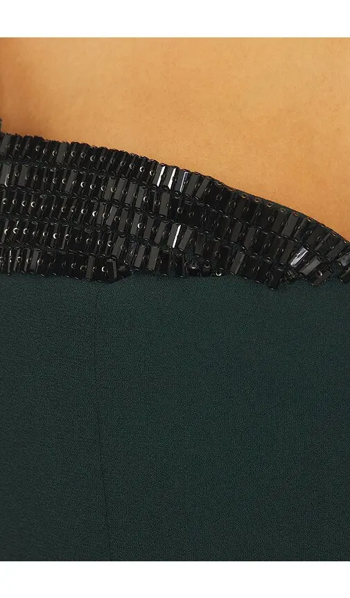 Simkhai Maeva Bustier Mini Dress In Dark Green