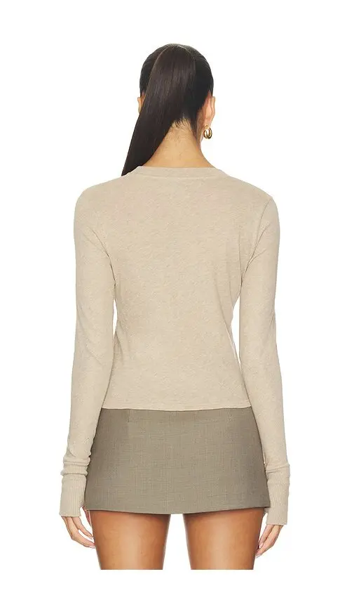 Enza Costa Fine Cashmere Jersey Cardigan In Brown