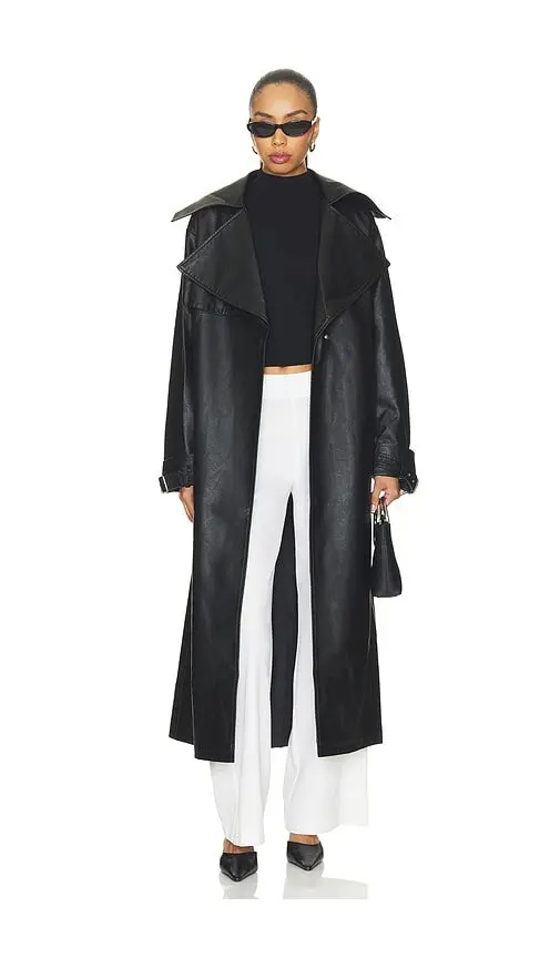 Enza Costa Fluid Silk Rib Mockneck Tee