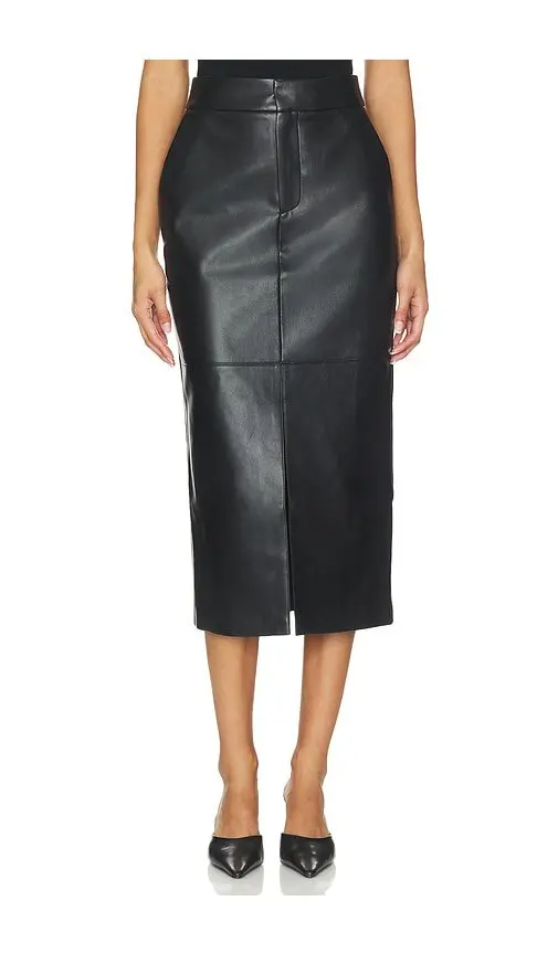 FAVORITE DAUGHTER The Faux Leather Meyer Skirt