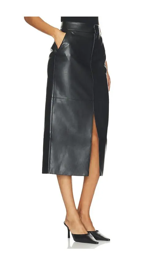 FAVORITE DAUGHTER The Faux Leather Meyer Skirt