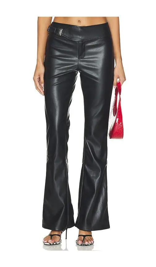 Superdown Jessica Faux Leather Bootcut Pant