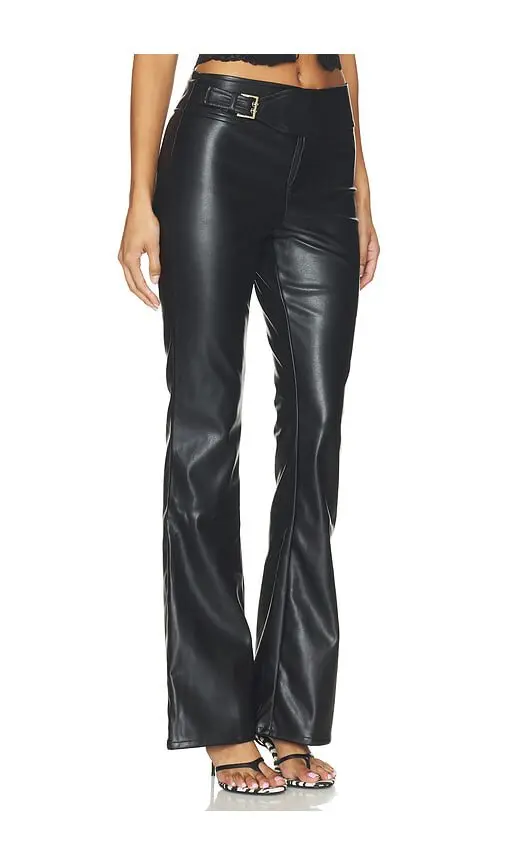 Superdown Jessica Faux Leather Bootcut Pant
