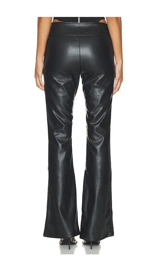 Superdown Jessica Faux Leather Bootcut Pant
