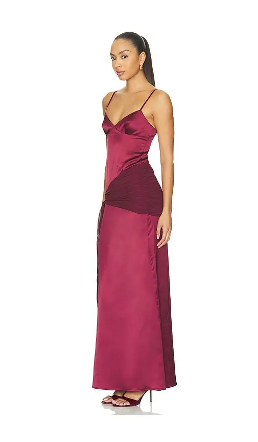 Majorelle Emmie Gown In Burgundy