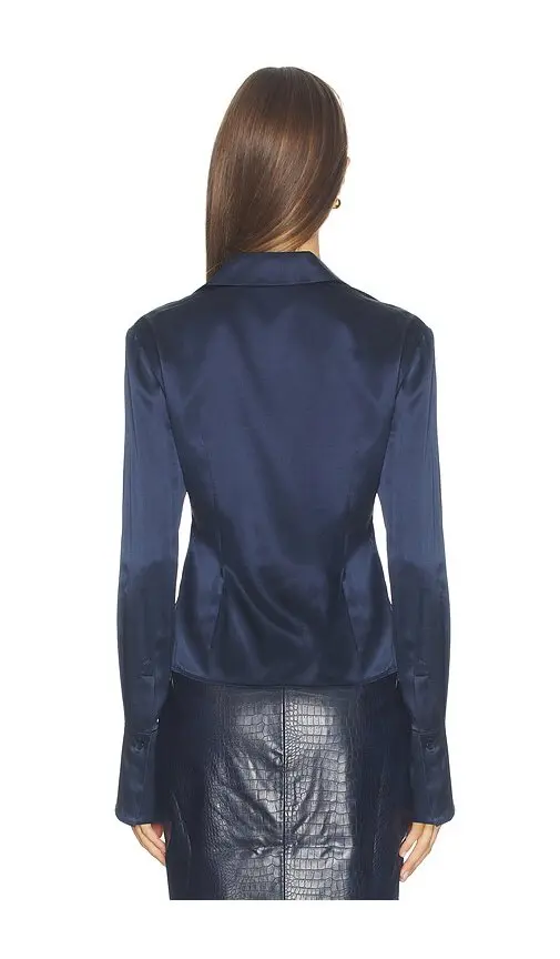 NICHOLAS Paloma Top In Navy
