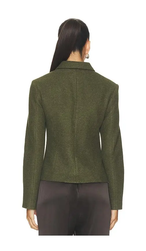 ALL THE WAYS Simone Zip Front Jacket In Olive