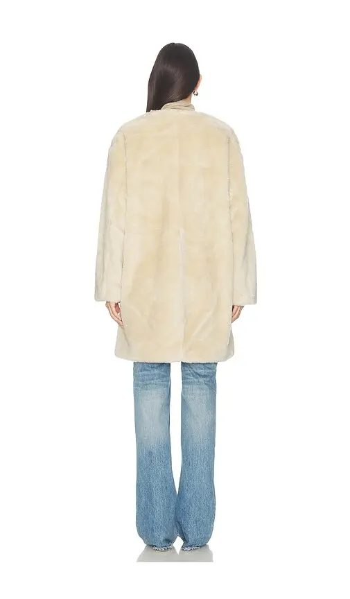 Citizens Of Humanity Martina Long Sherpa Coat In Cream