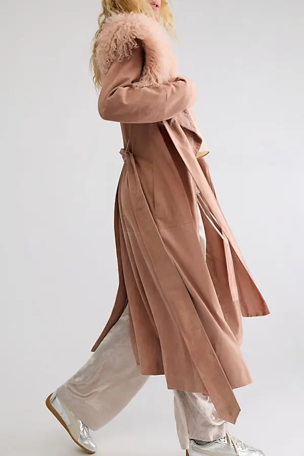 NIGEL PRESTON Country Weekender Suede Trench