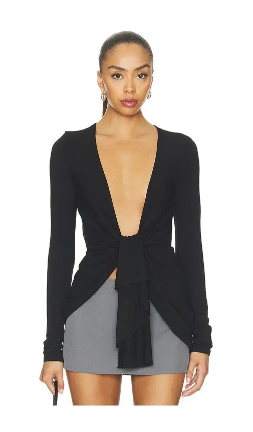 Superdown Makenzie Drape Top
