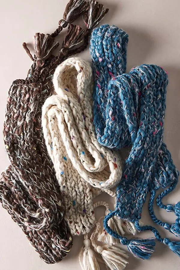 Free People Sugar Frost Skinny Scarf - Ivory