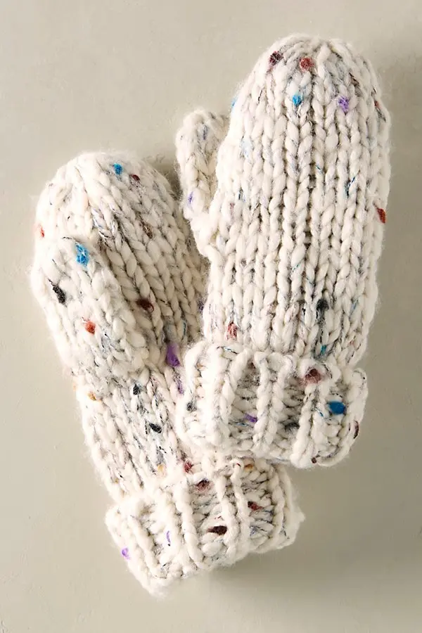 Free People Sugar Frost Mittens - Ivory