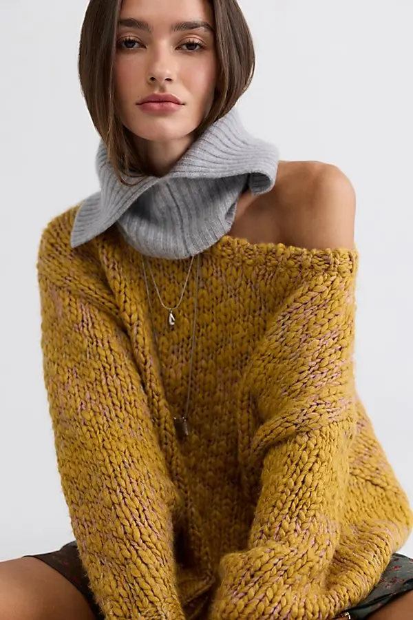 Free People Cashmere Snood - Ash
