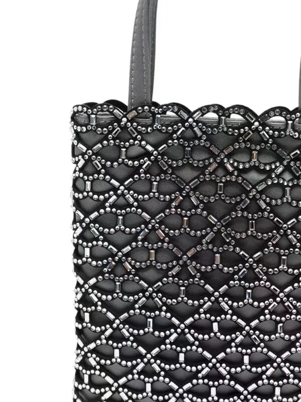 ANYA HINDMARCH Crystal-embellished Scalloped-edge Mini Bag