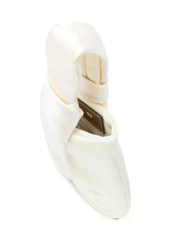 ANYA HINDMARCH Horseshoe-motif Satin Clutch Bag