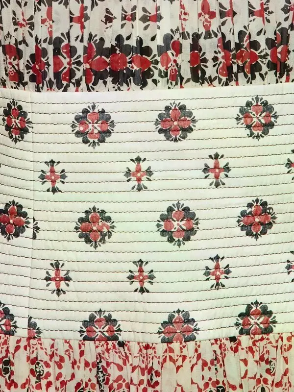 LOUIS VUITTON Floral-print Midi Dress