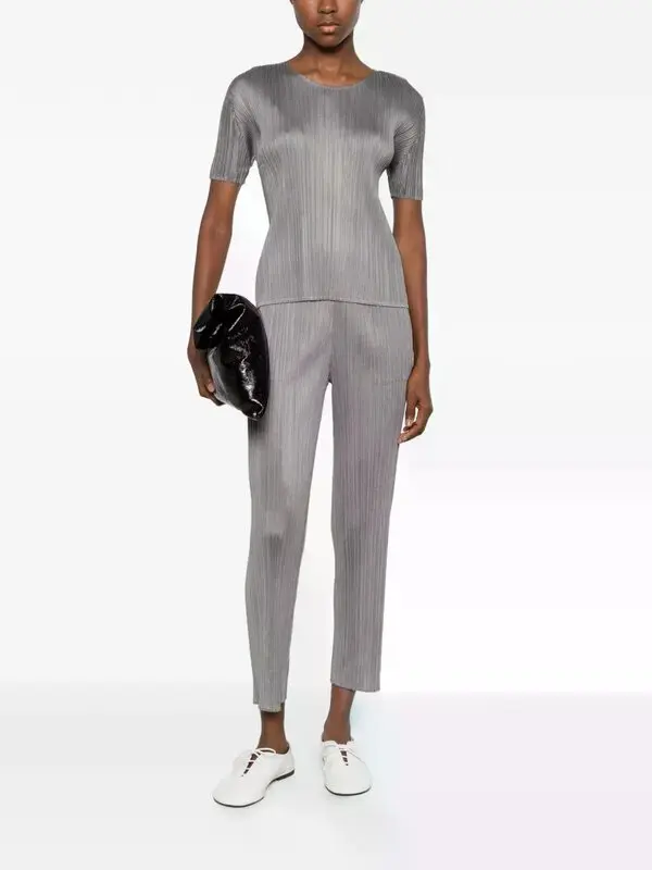 Issey Miyake Pleated Trousers - Grey