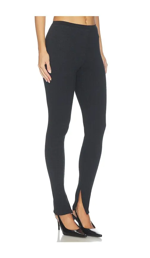 Beaufille Cassia Rib Legging - Charcoal