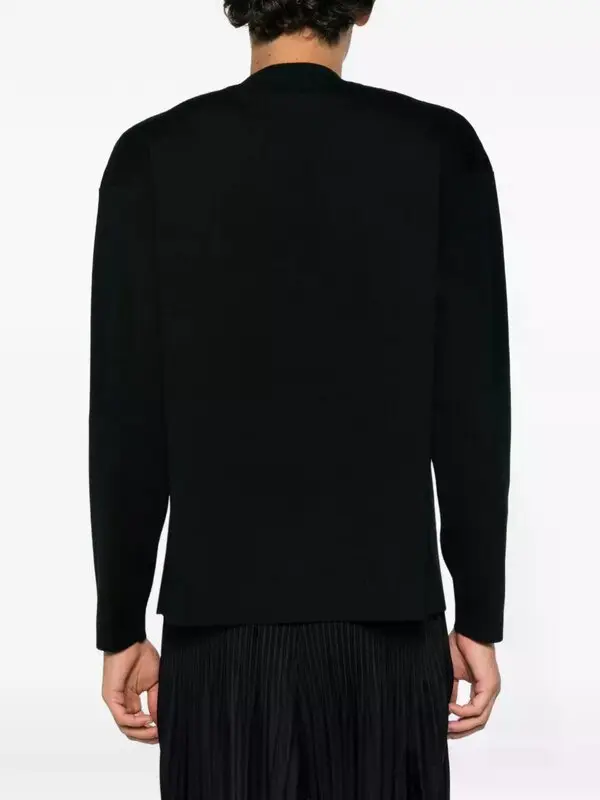 Issey Miyake High-neck Dropped-shoulder Sweater