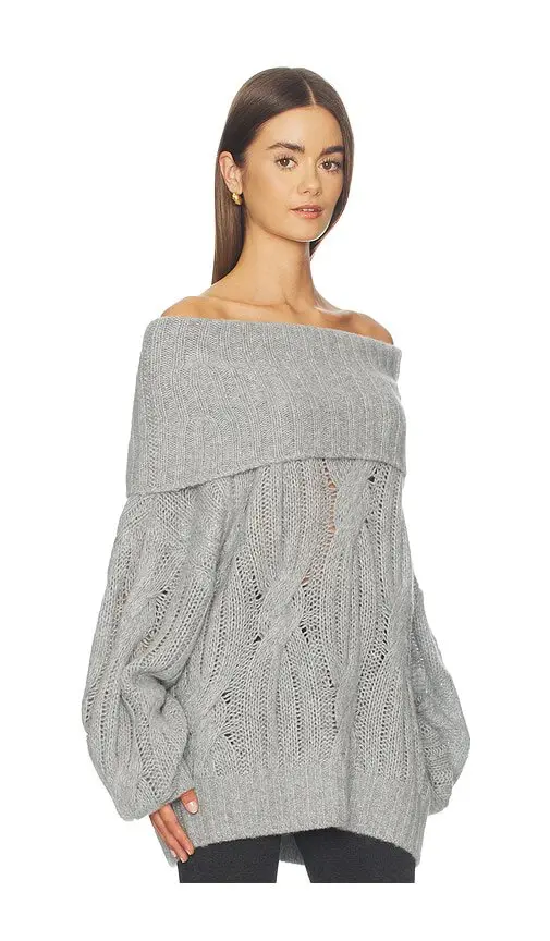 LISA YANG Chaqueline Sweater In Light Grey