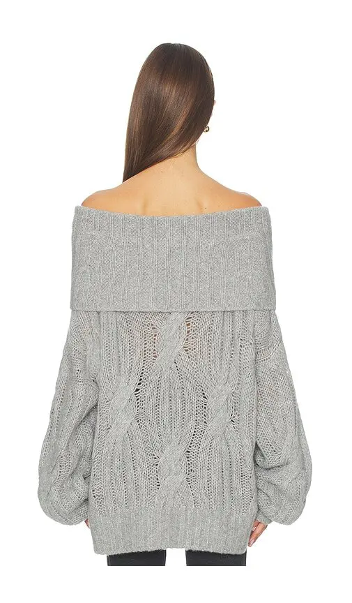 LISA YANG Chaqueline Sweater In Light Grey