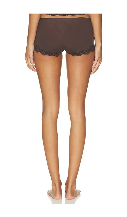 SKIMS Fits Everybody Lace Boyshort In Brown