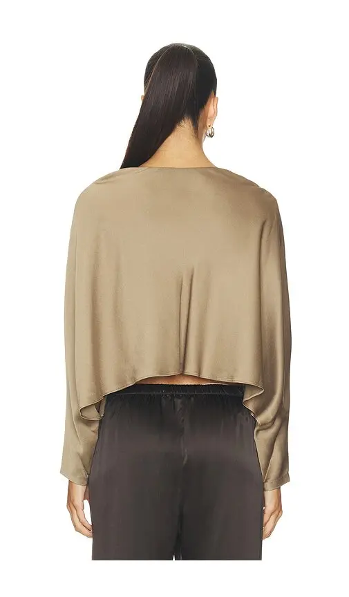 Simkhai Bearitz Long Sleeve Top In Taupe