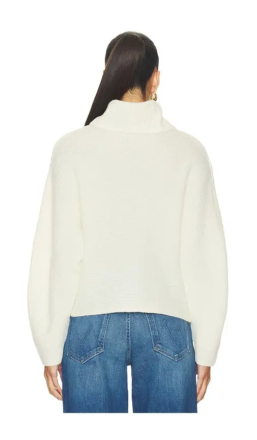 Simkhai Orlienne Long Sleeve Turtleneck In White