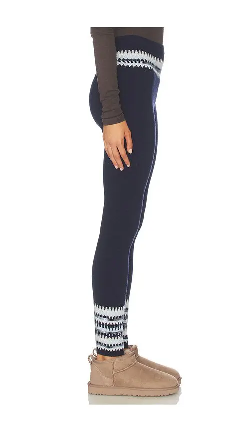 LOVERS AND FRIENDS Zanna Fair Isle Legging In Navy