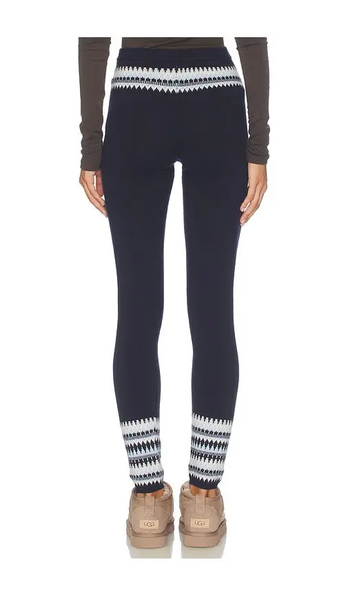 LOVERS AND FRIENDS Zanna Fair Isle Legging In Navy