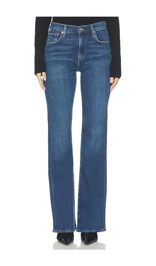 Citizens Of Humanity Lilah High Rise Boot Jeans In Blue - Boulevard