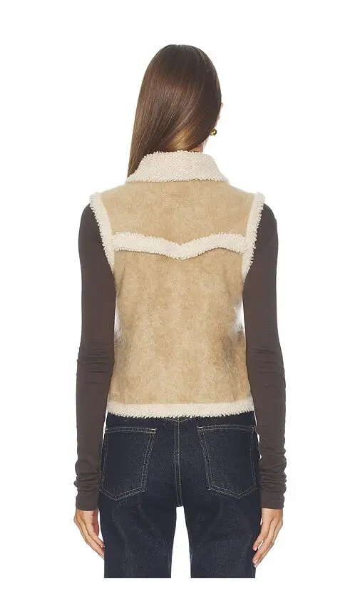 Guest In Residence Grizzly Wrangler Vest In Tan