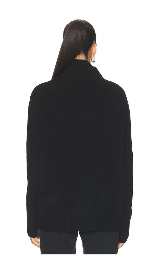 WHITE & WARREN Cashmere Oversized Standneck Sweater