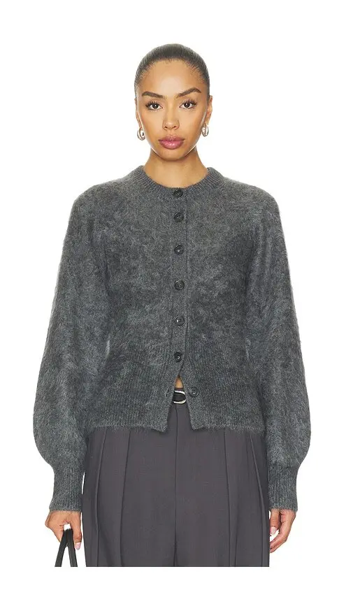 Guest In Residence Grizzly Sculpted Cardigan In Grey