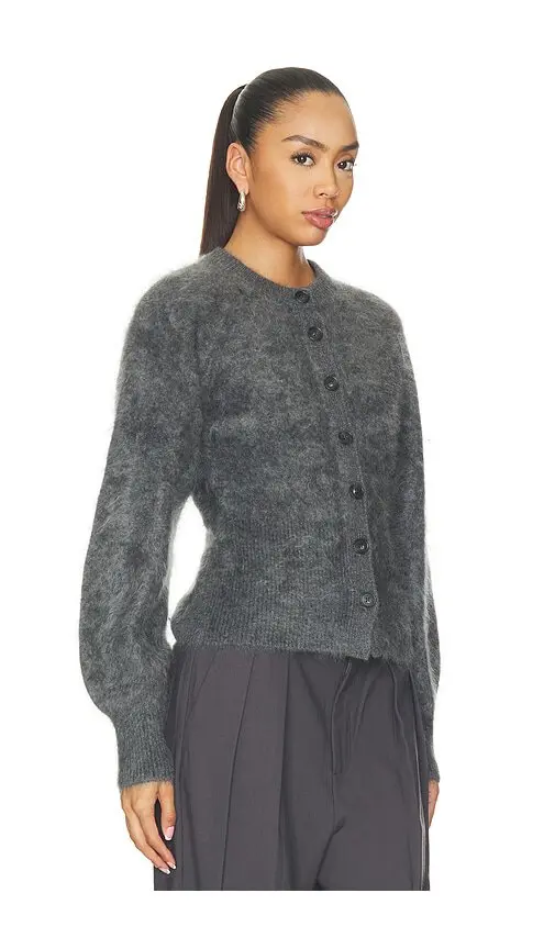 Guest In Residence Grizzly Sculpted Cardigan In Grey