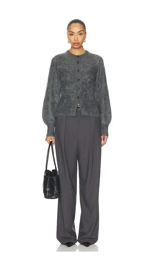 Guest In Residence Grizzly Sculpted Cardigan In Grey