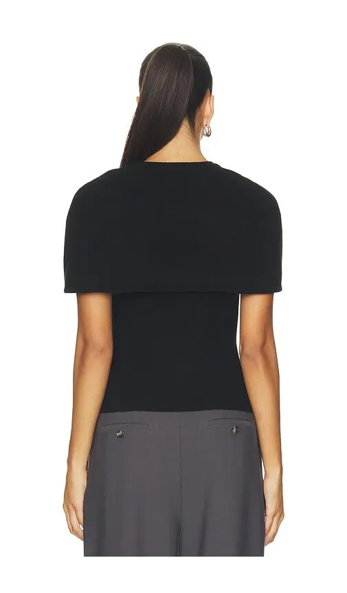 Simkhai Yuki Short Sleeve Cape Top