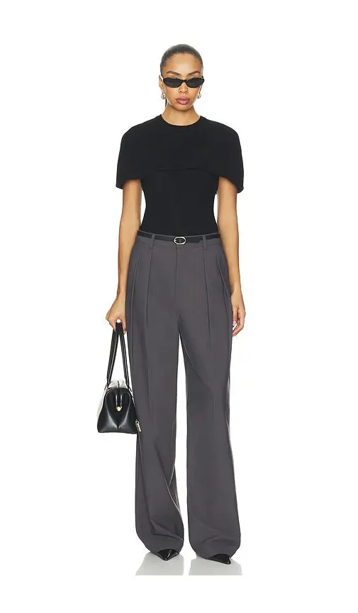 Simkhai Yuki Short Sleeve Cape Top