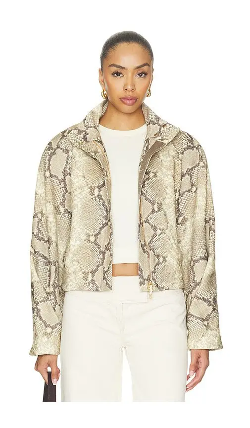 Cult Gaia Jarvis Jacket In Brown