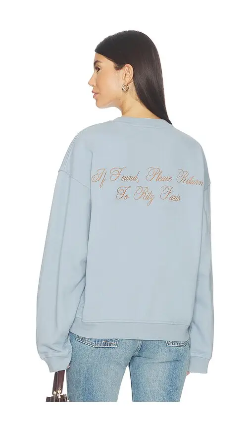 FRAME The Ritz Sweatshirt In Baby Blue
