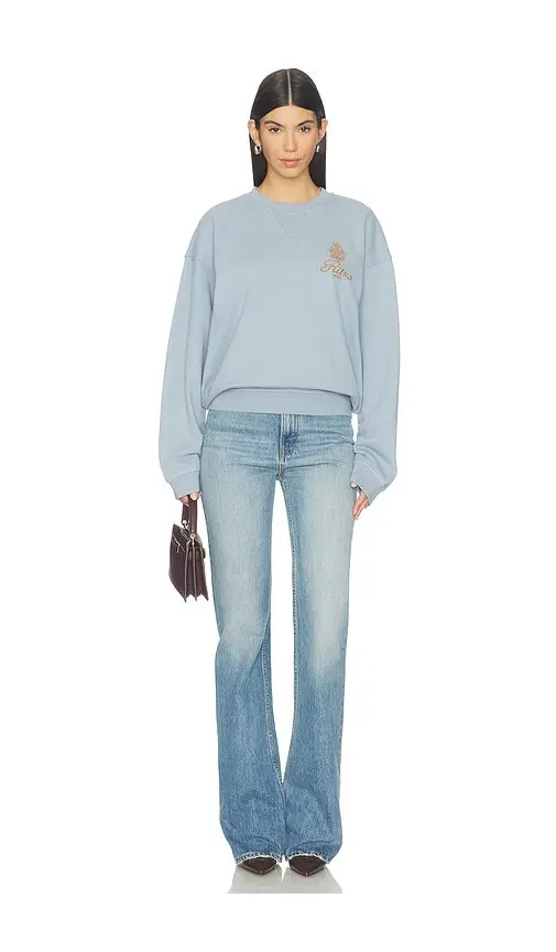 FRAME The Ritz Sweatshirt In Baby Blue