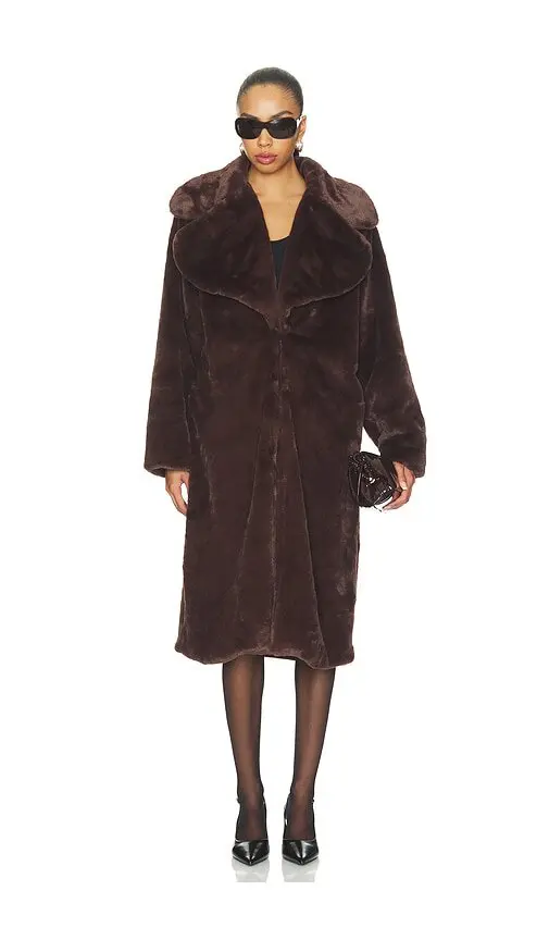 Superdown Willow Faux Fur Long Coat