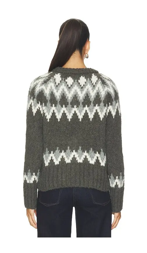 Veronica Beard Christina Fairisle Cardigan In Multi
