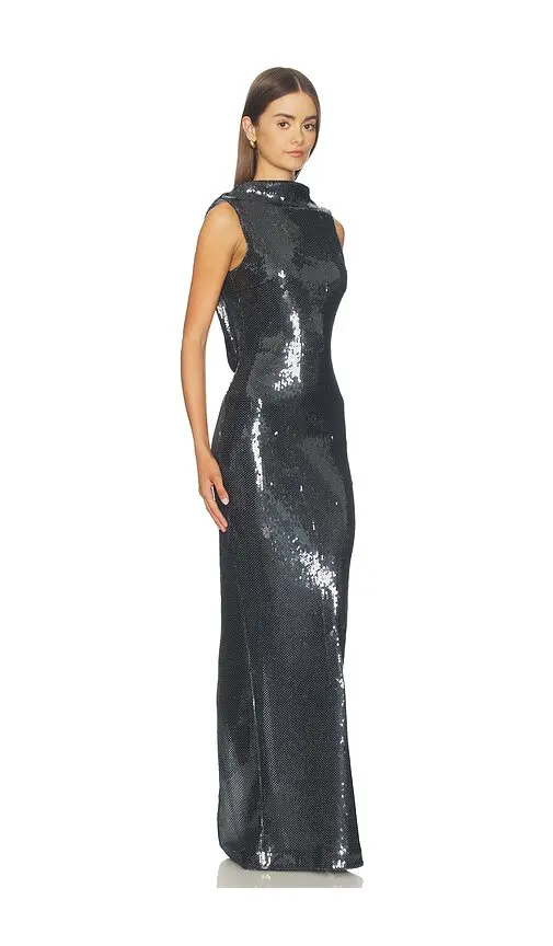 Retrofete Liela Sequin Dress In Grey