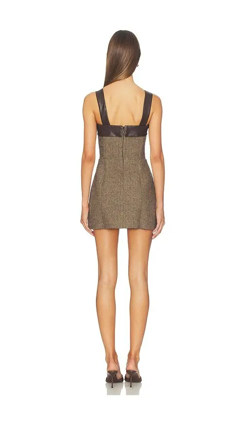 Amanda Uprichard Mindy Romper In Brown