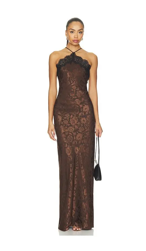 Veronica Beard Rue Dress In Chocolate