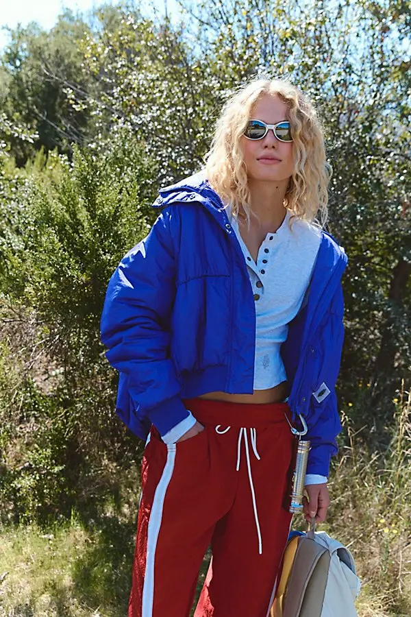 Free People Max Out Puffer Jacket - Jam