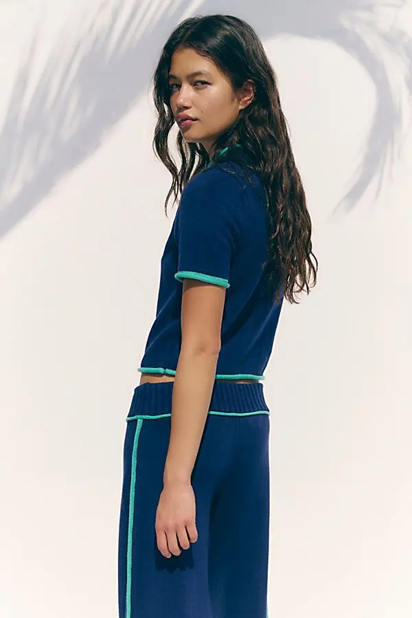 Free People Bridgette Sweater Set - Indigo